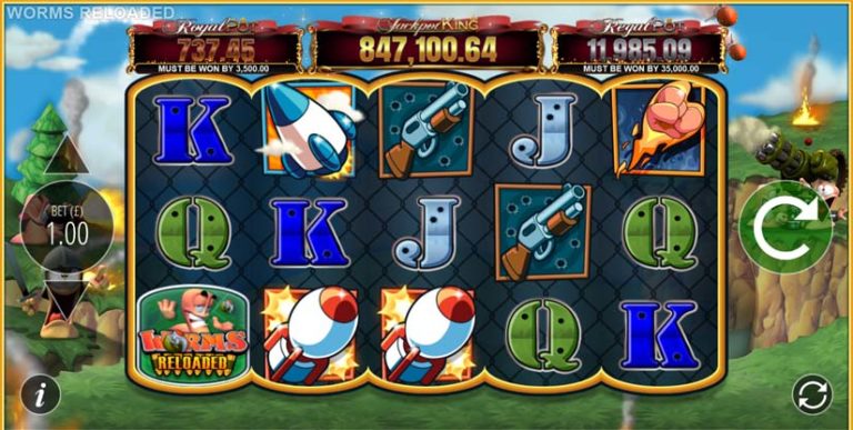 Play Worms Reloaded Slot | Play for FREE | Worms Slot Review