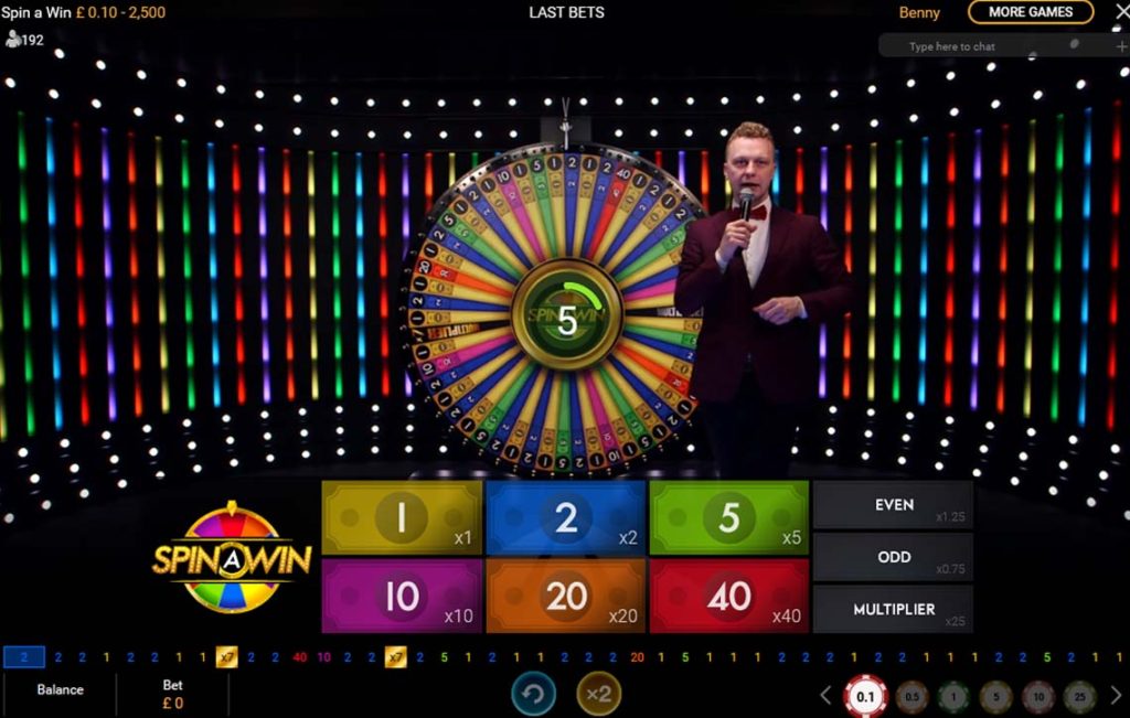 Live Spin a Win (Playtech) | SmashCasinos